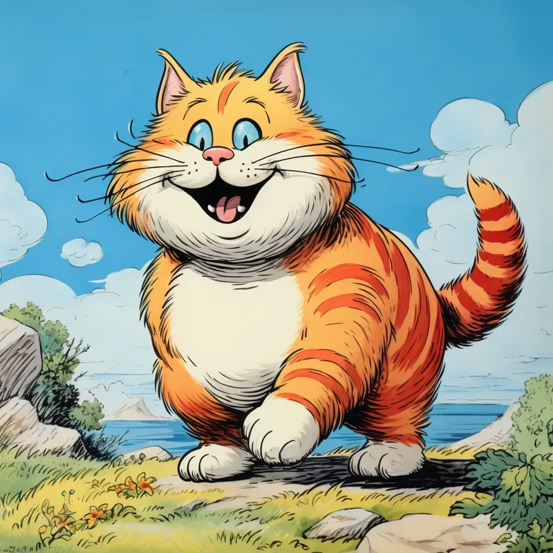 Seuss Uderzo Fusion Cartoons Art Midjourney Prompt | PromptBase