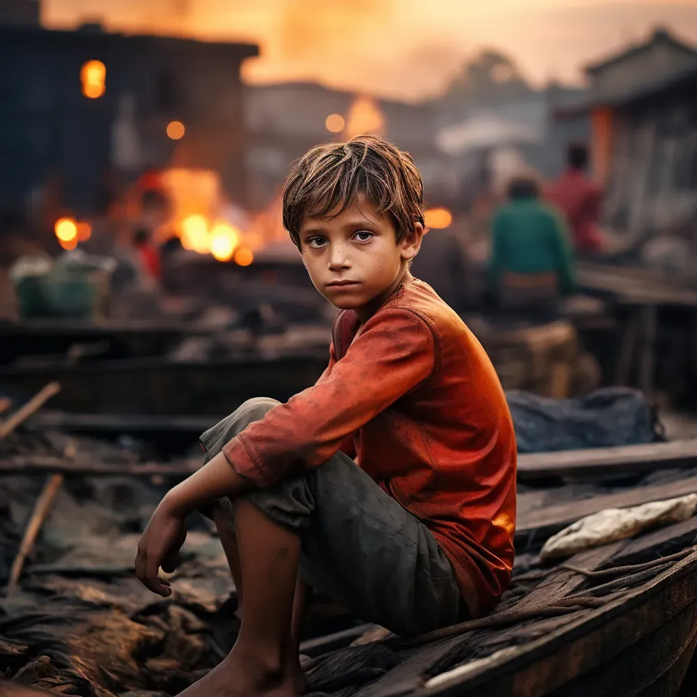 Mccurry Powerful Portrait Photographs Midjourney Prompt | PromptBase