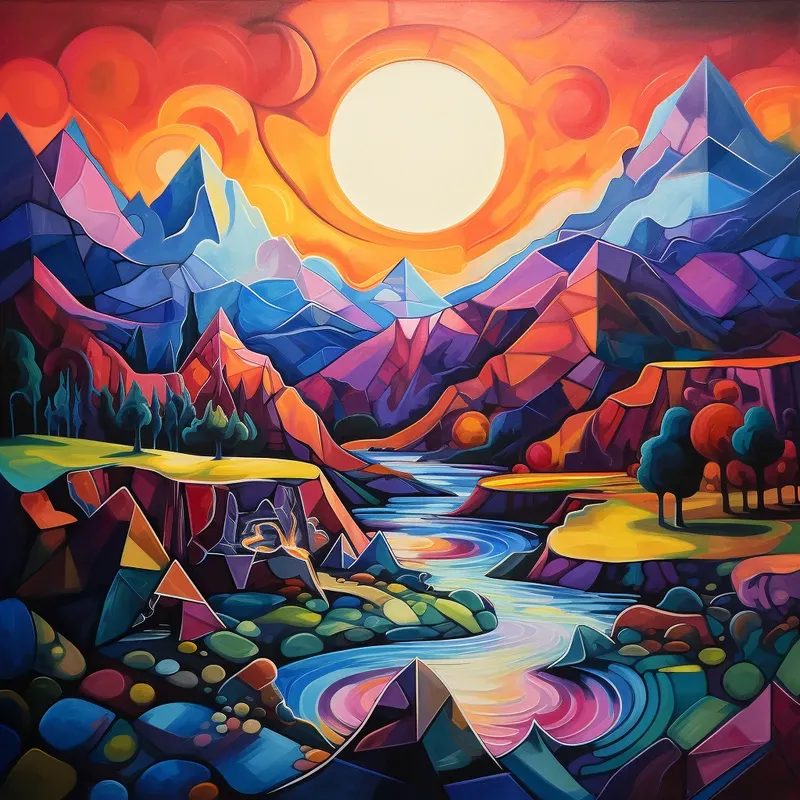 Surreal Impressionist Cubism Fusion Art Midjourney Prompt | PromptBase