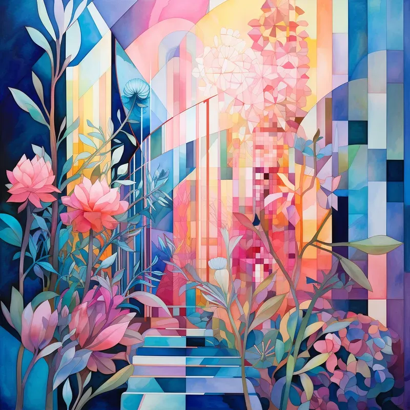 Abstract Surreal Introspection Art Midjourney Prompt | PromptBase