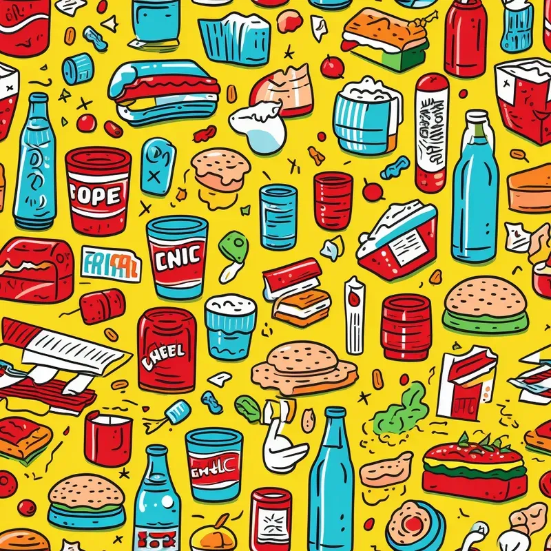 Crazy Pop Art Seamless Patterns Midjourney Prompt | PromptBase