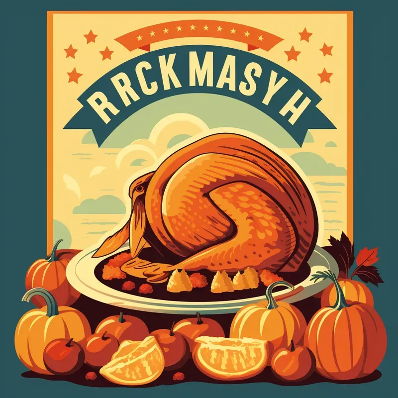 Patriotic Thanksgiving Pop Art Posters Midjourney Prompt | PromptBase