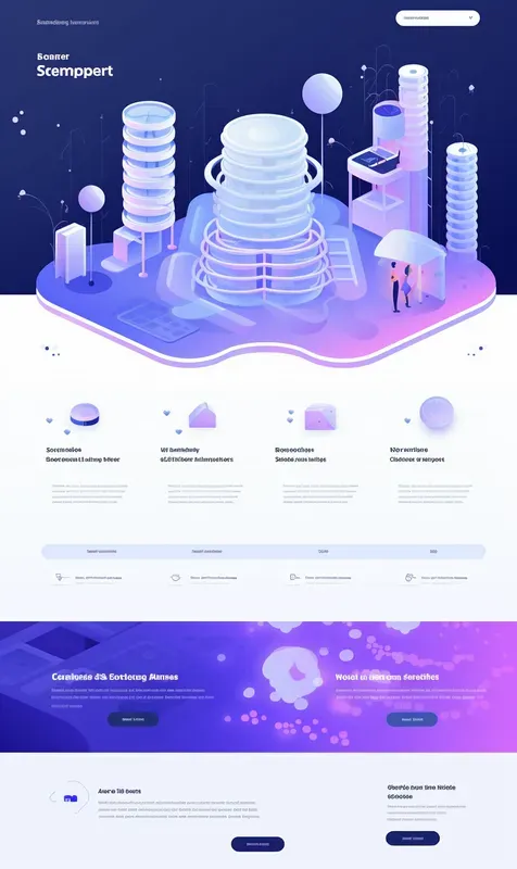 Vertical Vector Delicate One Page Webs Midjourney Prompt | PromptBase