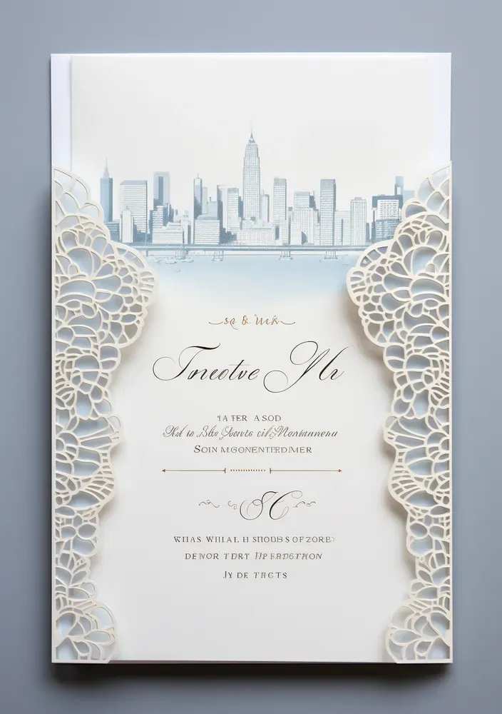 Hyper Modern Wedding Invitations Midjourney Prompt | PromptBase