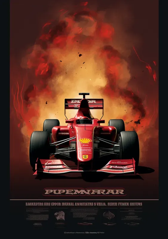 High Octane Motorsport Event Poster Art Midjourney Prompt | PromptBase