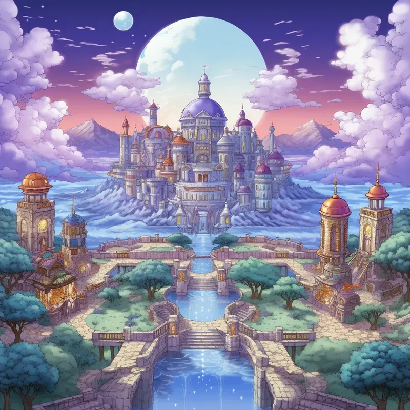 RPG Retro Gaming Inspired Backgrounds Midjourney Prompt | PromptBase