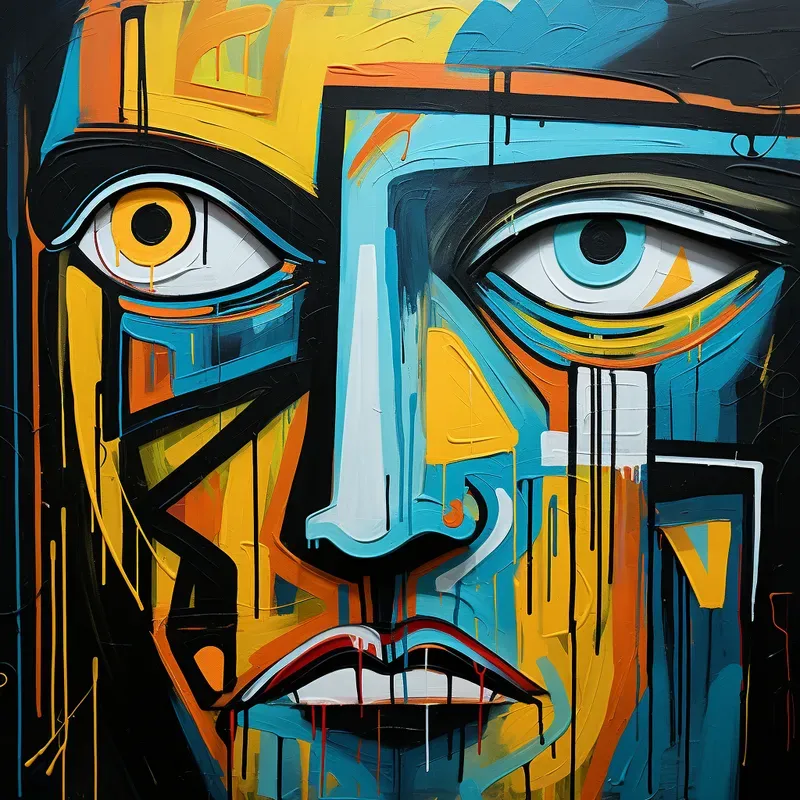 Street Art Picasso Graffiti Fusion Paintings Midjourney Prompt | PromptBase