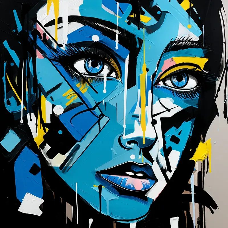 Street Art Picasso Graffiti Fusion Paintings Midjourney Prompt | PromptBase