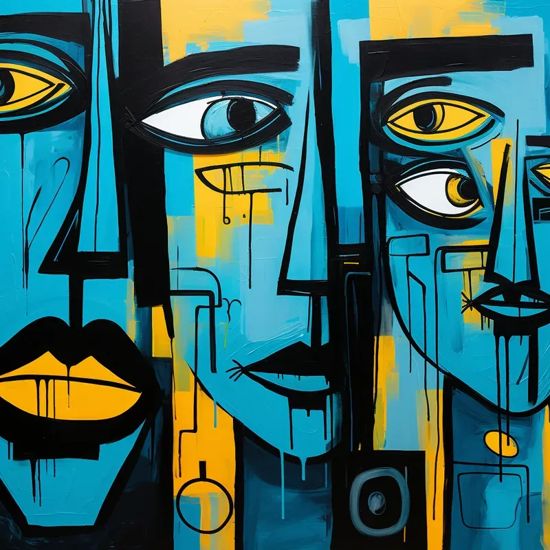 Street Art Picasso Graffiti Fusion Paintings Midjourney Prompt | PromptBase