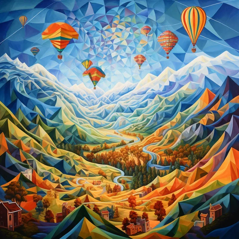 Darchuk Escher Hybrid Fusion Paints Midjourney Prompt | PromptBase