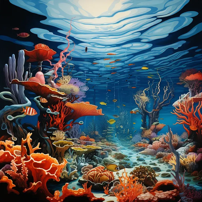 Underwater Surrealism Dali Fusion Art Midjourney Prompt | PromptBase