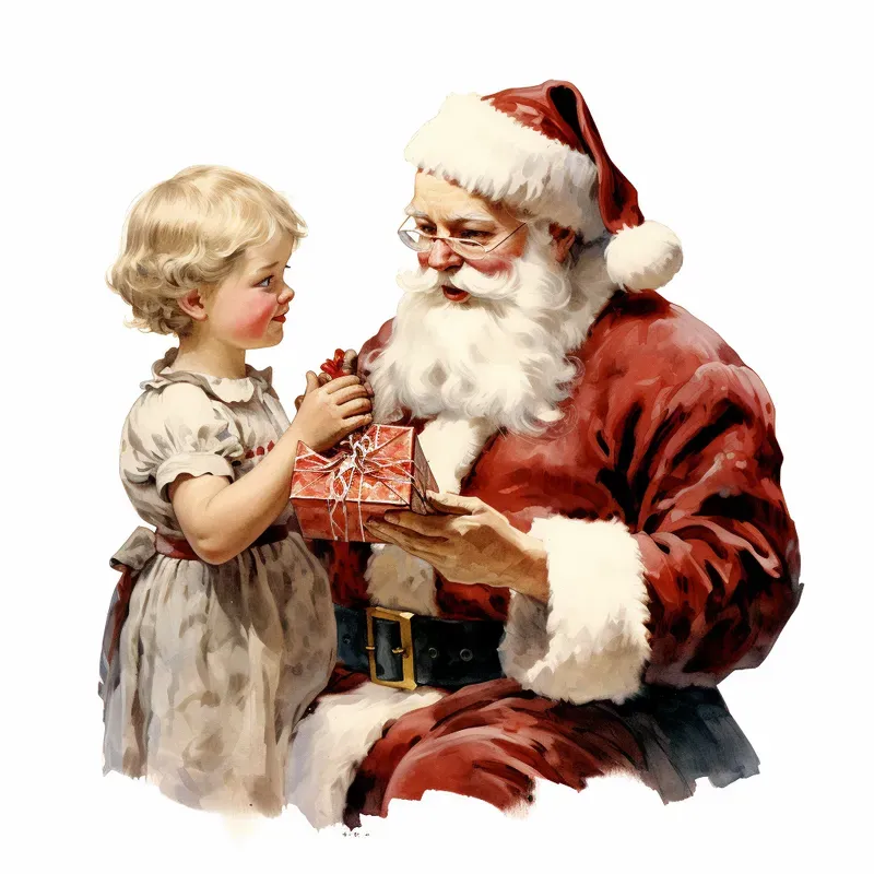 Vintage Christmas Characters Midjourney Prompt | PromptBase