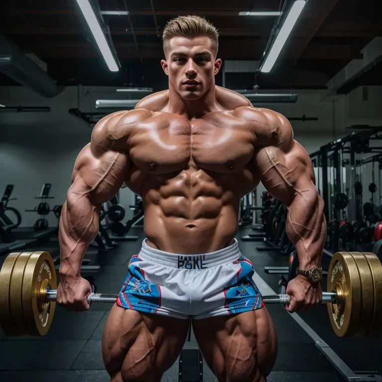 Extreme Bodybuilders Pro Gym Shoots Leonardo Ai Prompt | PromptBase