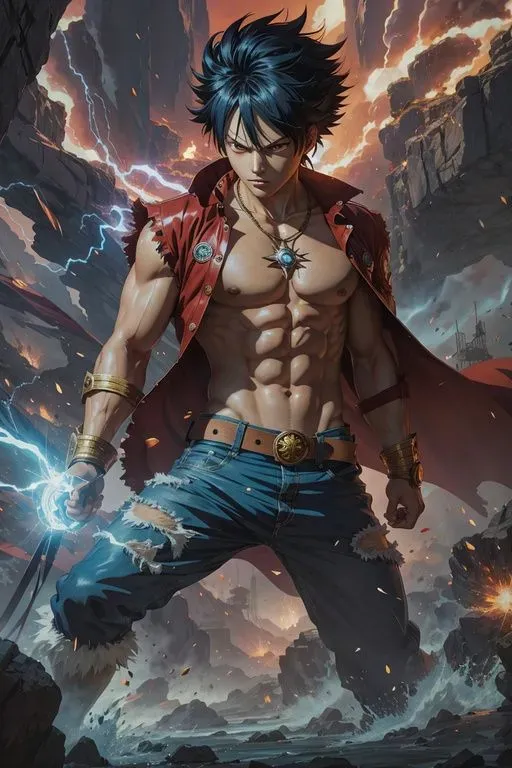 Strong Anime Characters Posters Design Leonardo Ai Prompt | PromptBase