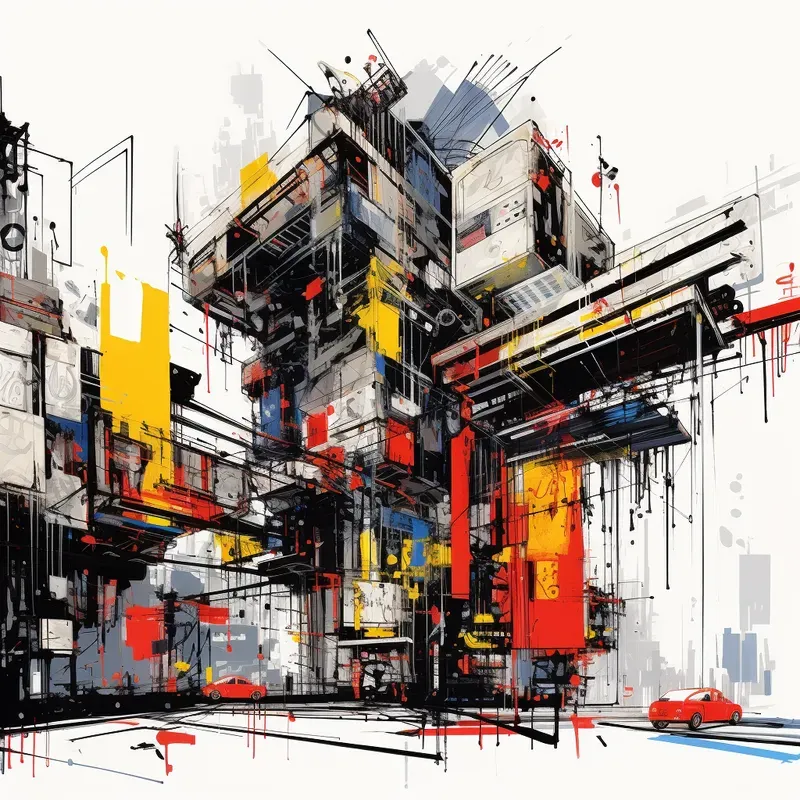 HDid Basquiat Hybrid Fusion Art Paints Midjourney Prompt | PromptBase