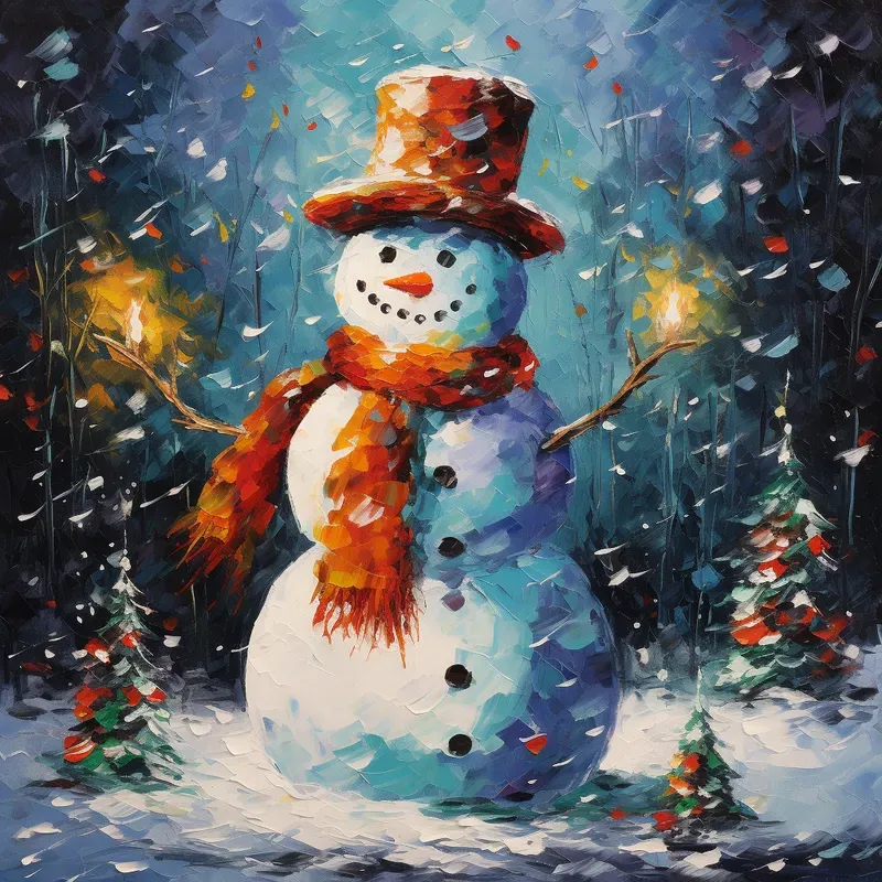 Impressionist Vibrant Christmas Paintings Midjourney Prompt | PromptBase