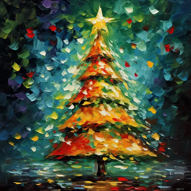 Impressionist Vibrant Christmas Paintings Midjourney Prompt | PromptBase