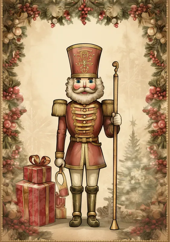 Victorian Christmas Poster Cards Midjourney Prompt | PromptBase