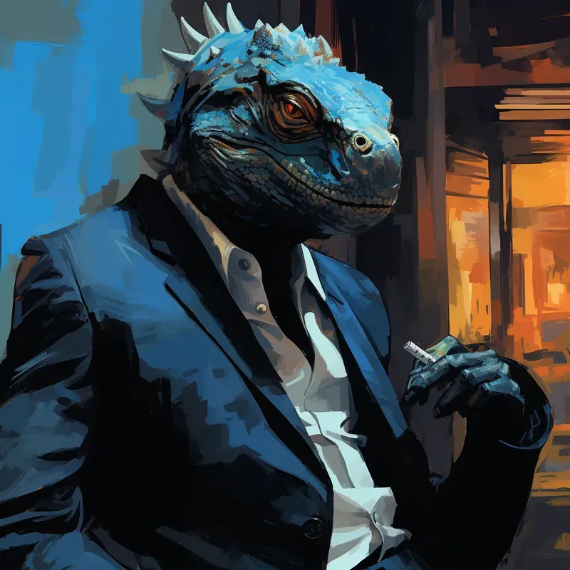 Brown And Mead Blue Neon Fusion Art Midjourney Prompt | PromptBase