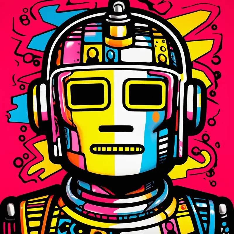 Electric Pop Art Power Harings Fusion Midjourney Prompt | PromptBase