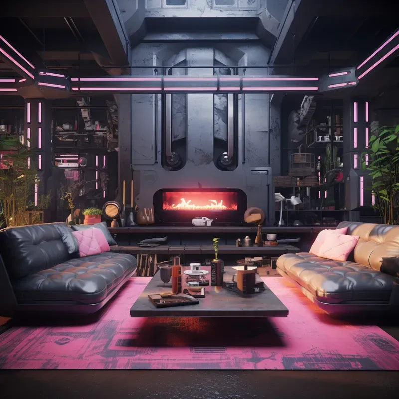 Diesel Punk Architecture Interiors Midjourney Prompt | PromptBase