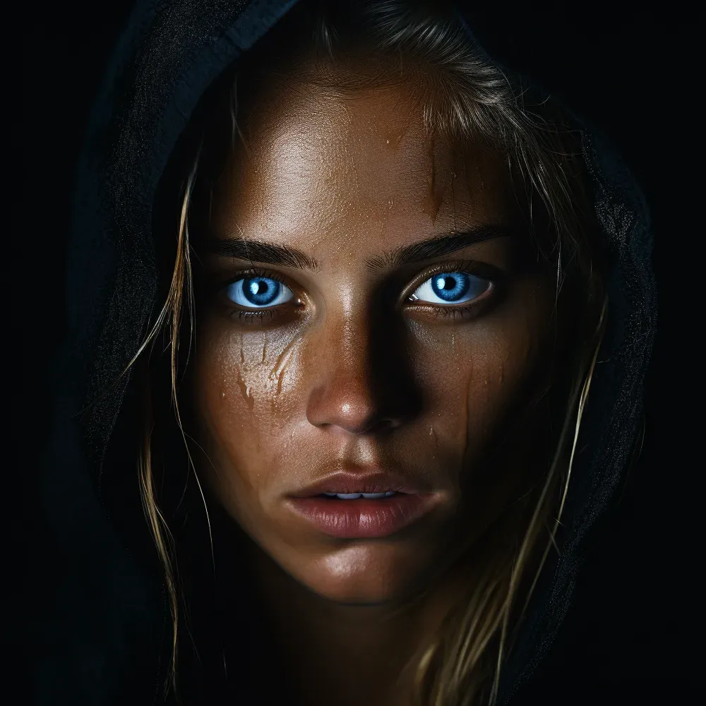 Dark Mood Portraits Fine Art Midjourney Prompt | PromptBase