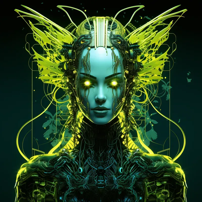 Scifi Armored NFT Picture Profile Art Midjourney Prompt | PromptBase