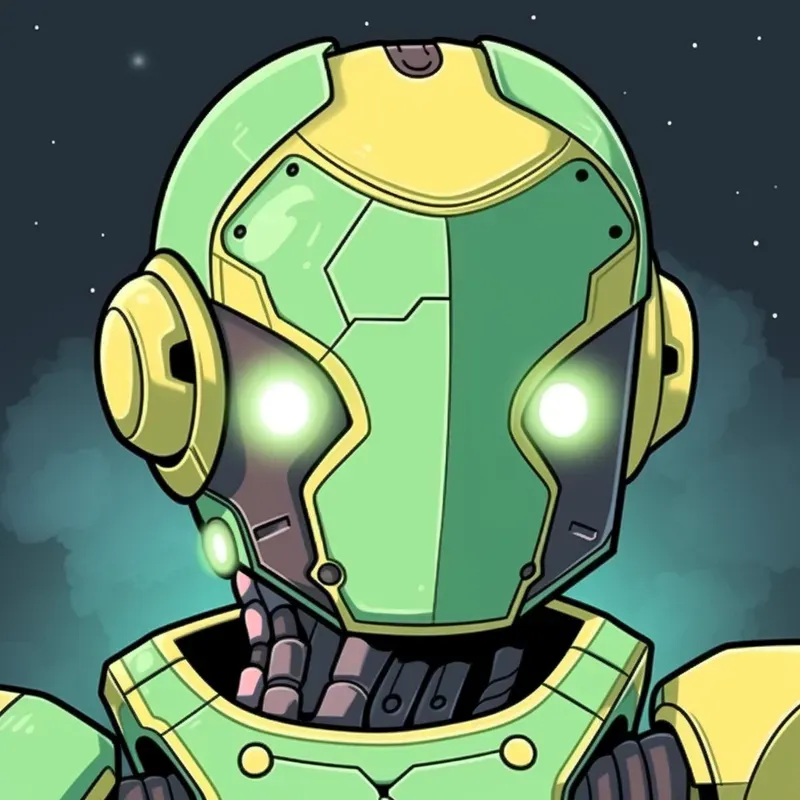 Robotic Doodle Hero Avatar Pfp NFT Art Midjourney Prompt | PromptBase