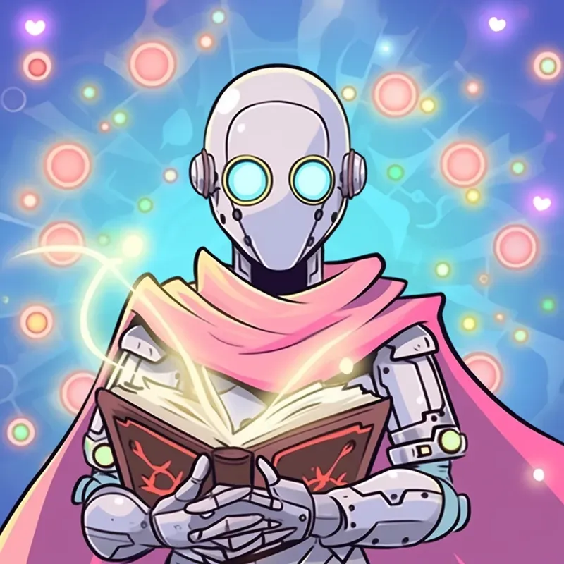 Robotic Doodle Hero Avatar Pfp NFT Art Midjourney Prompt | PromptBase