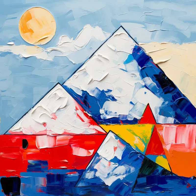 Miro And Mondrian Environment Fusion Art Midjourney Prompt | PromptBase