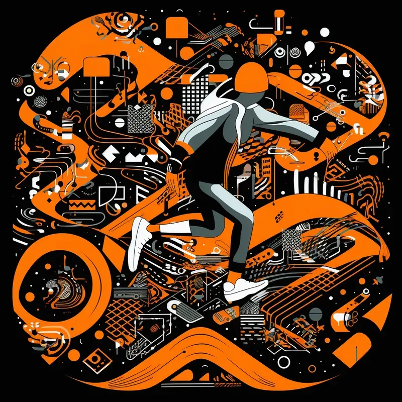 Escher And Miro Silly Fusion Art Midjourney Prompt | PromptBase