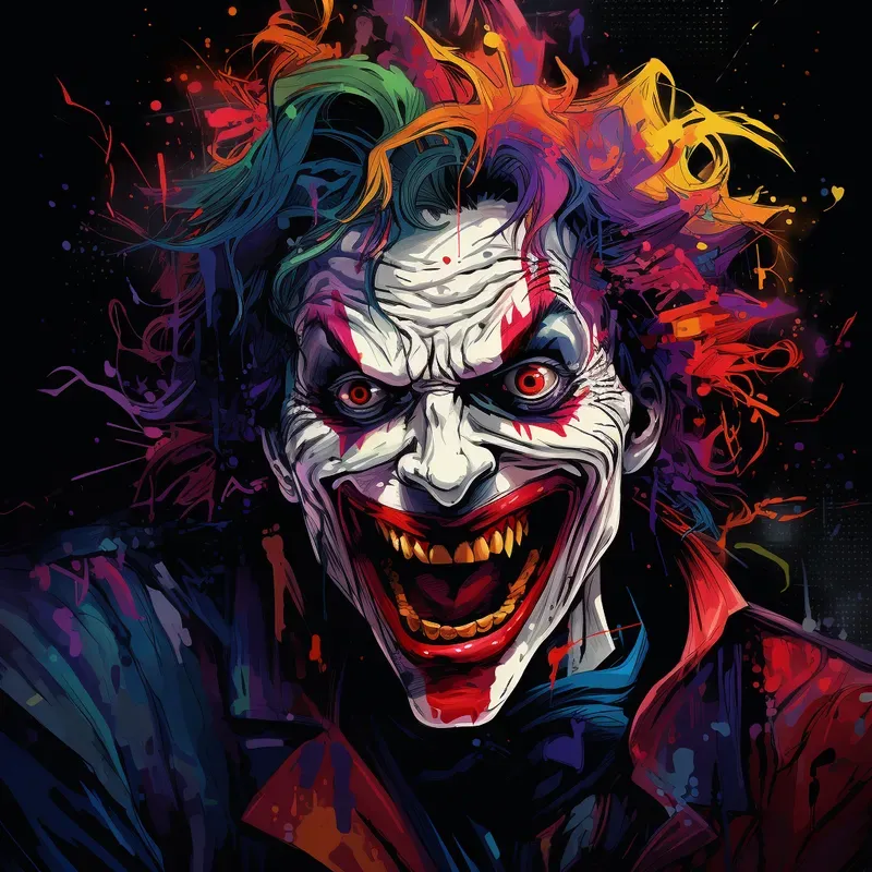 Creepy Insane Comic Characters Art Midjourney Prompt | PromptBase