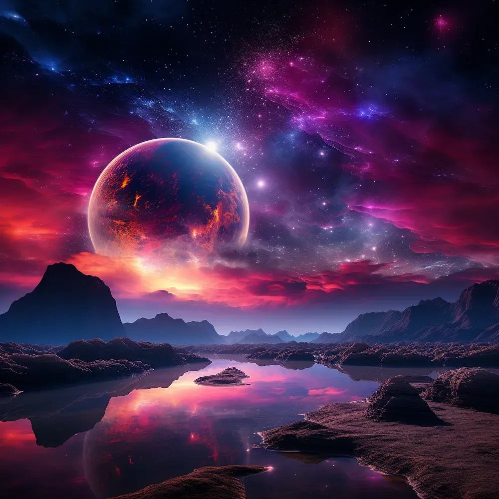 HDr Space Universe Photographs Midjourney Prompt | PromptBase