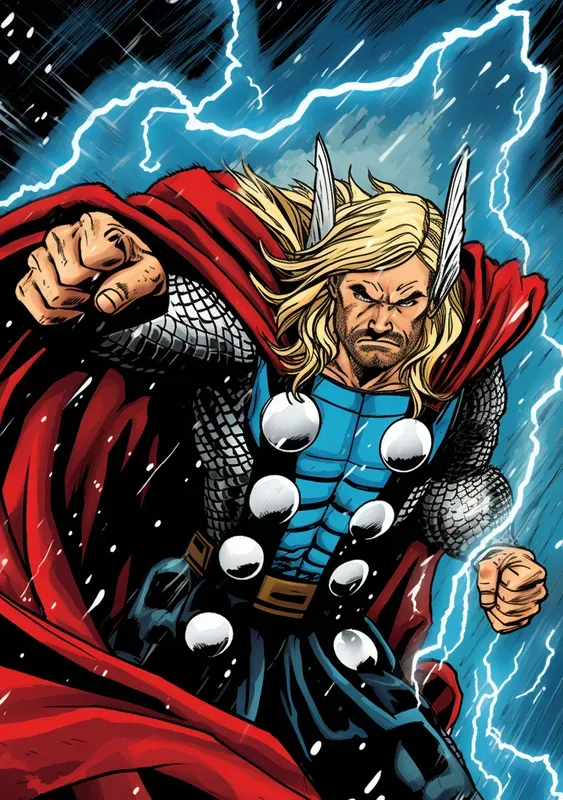 Marvel Style Comic Strip Illustrations Midjourney Prompt | PromptBase