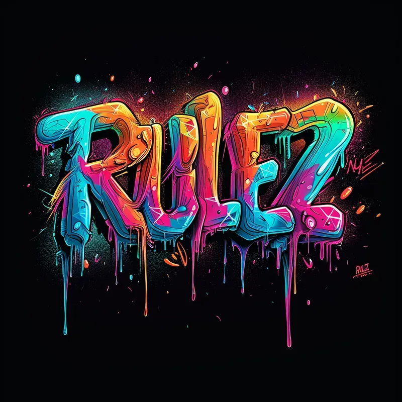 Impactful Graffiti Style Custom Texts Midjourney Prompt | PromptBase