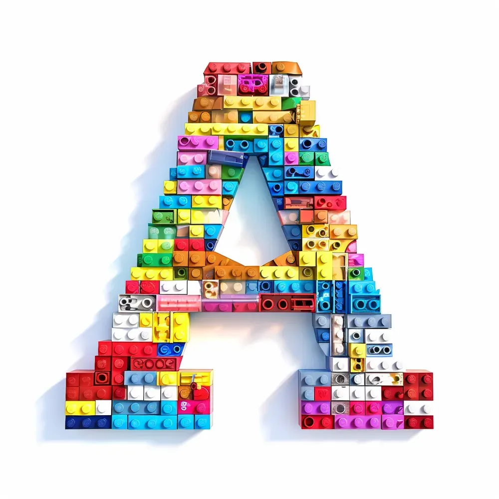 Lego Blocks Made Custom Fonts Midjourney Prompt | PromptBase