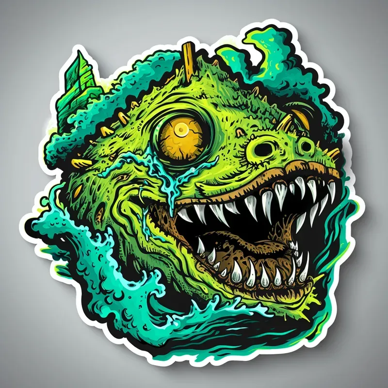 Hyper Cool Monster Stickers Midjourney Prompt | PromptBase