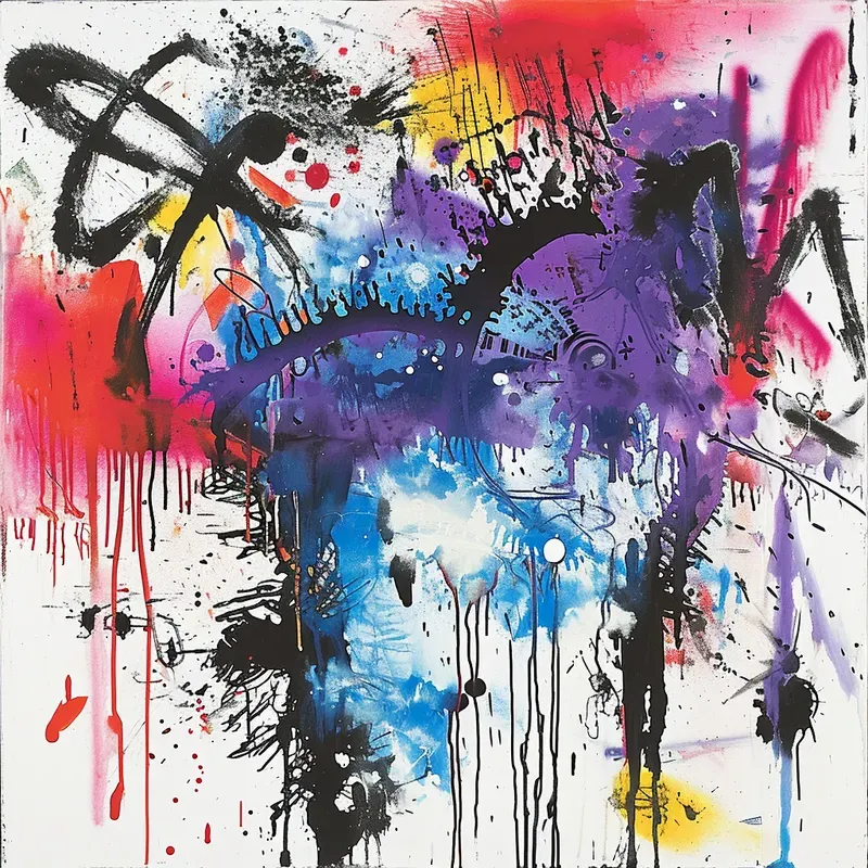 Basquiats And Wool Ecentric Fusion Art Midjourney Prompt | PromptBase
