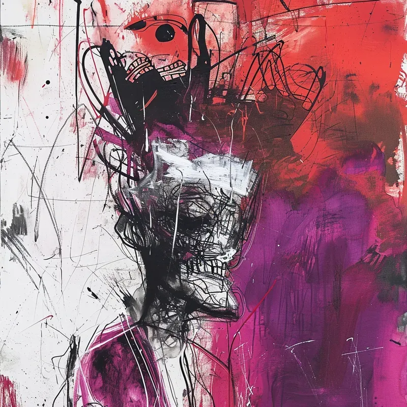 Basquiats And Wool Ecentric Fusion Art Midjourney Prompt | PromptBase