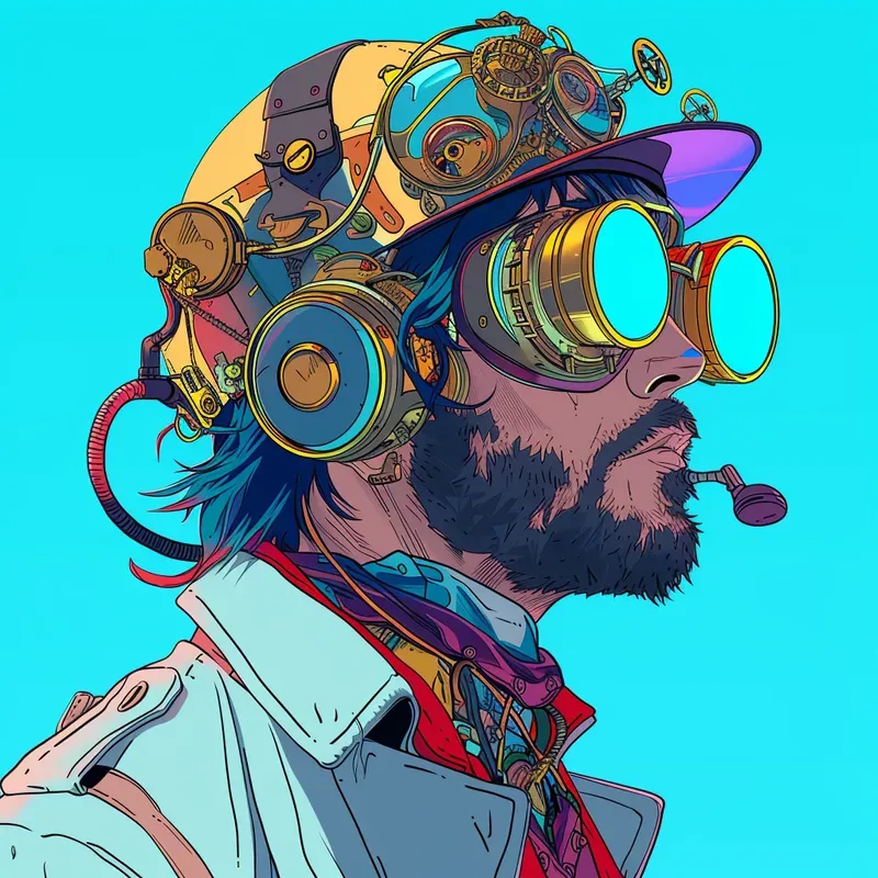 Anime Futurism NFT Social Media Pfps Midjourney Prompt | PromptBase
