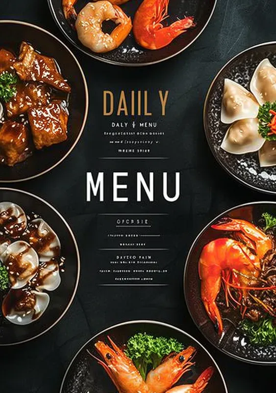 Restaurant Menu Templates With Titles Midjourney Prompt | PromptBase