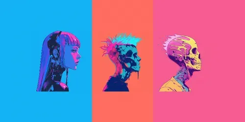 Metal Punk Rock NFT Pfp Character Images Midjourney Prompt | PromptBase