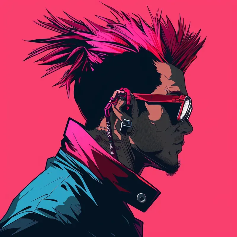 Diesel Punk Anime Character Pfps NFT Midjourney Prompt | PromptBase