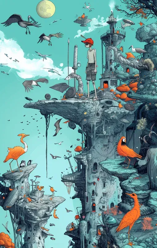 Blake Wondrous Explorations Book Covers Midjourney Prompt | PromptBase