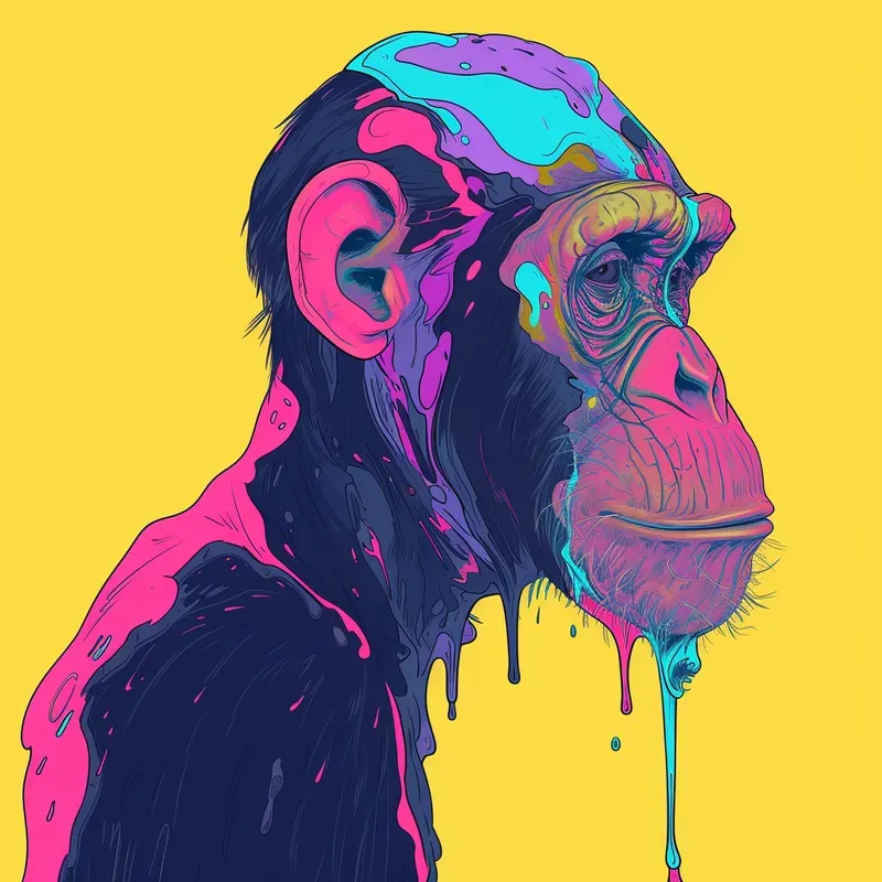 Mutant Melting Anime NFT Pfp Art Midjourney Prompt | PromptBase