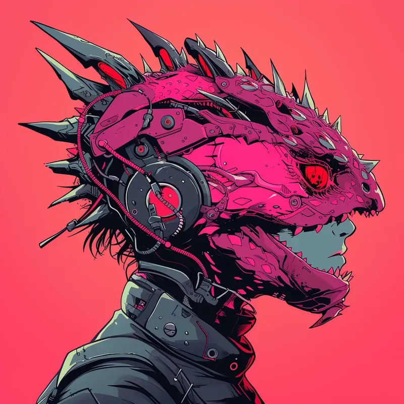 Metal Punk Rock NFT Pfp Character Images Midjourney Prompt | PromptBase