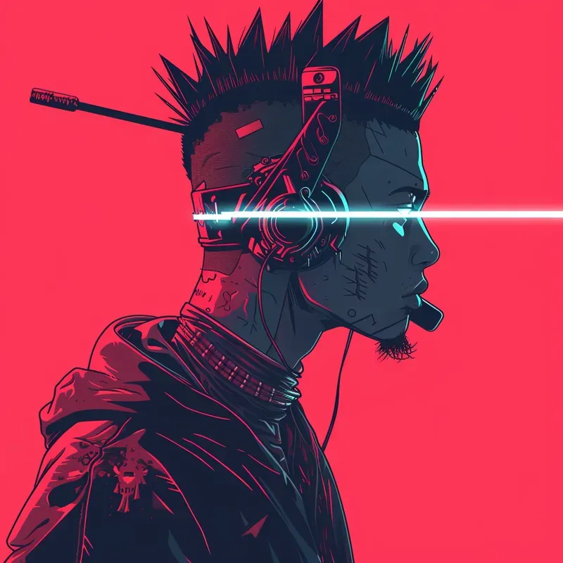 Metal Punk Rock NFT Pfp Character Images Midjourney Prompt | PromptBase