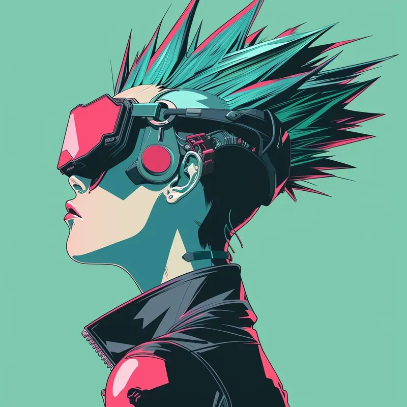 Metal Punk Rock NFT Pfp Character Images Midjourney Prompt | PromptBase