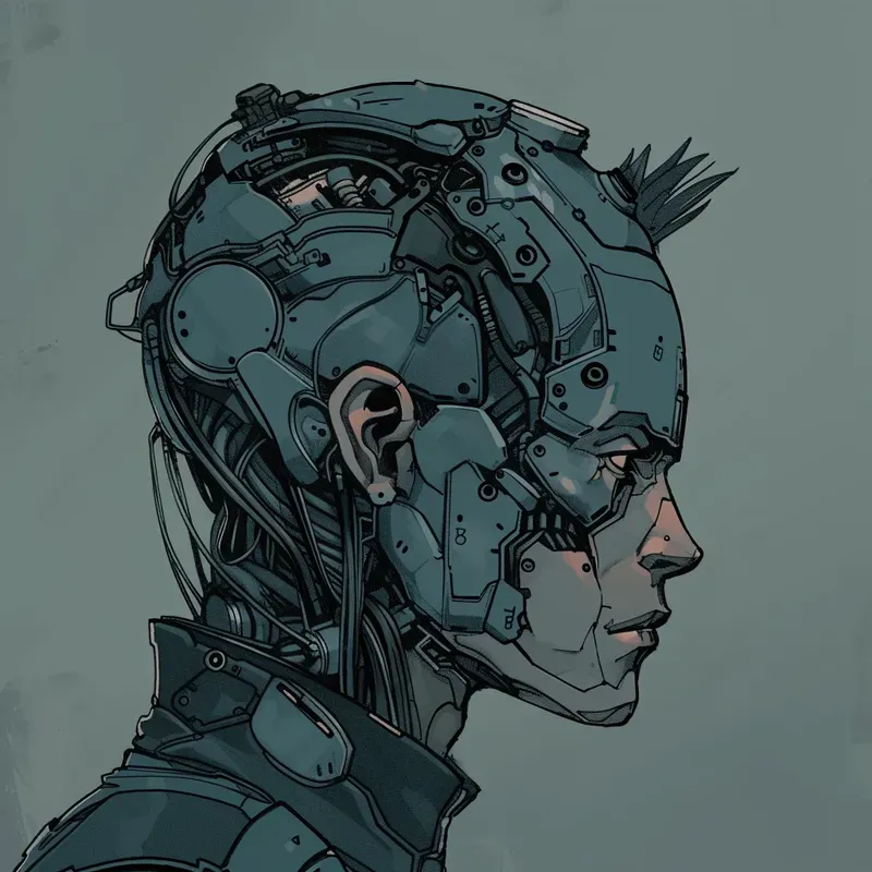 Apocalyptic Cyborg NFT Pfp Characters Midjourney Prompt | PromptBase