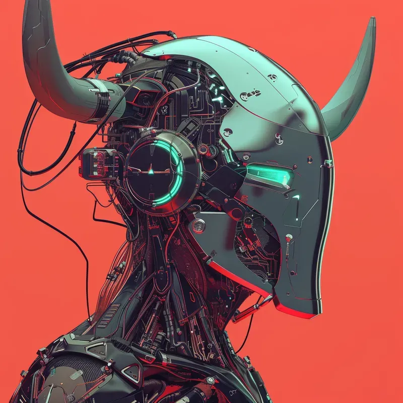 Cybernetic Robot Anime NFT Pfp Characters Midjourney Prompt | PromptBase